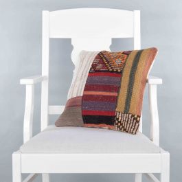 Modern Classical Rug Patterned Hand Woven Cushion - 40x40 - Colorful ...