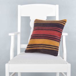 Modern Classic Hand Woven Pillow - 40x40 - Colorful pillows, Wool pillows